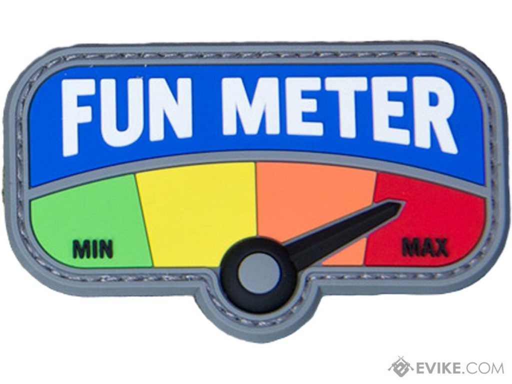 Mil-Spec Monkey «Fun Meter» PVC Morale Parche (Full Color) – AireSuave
