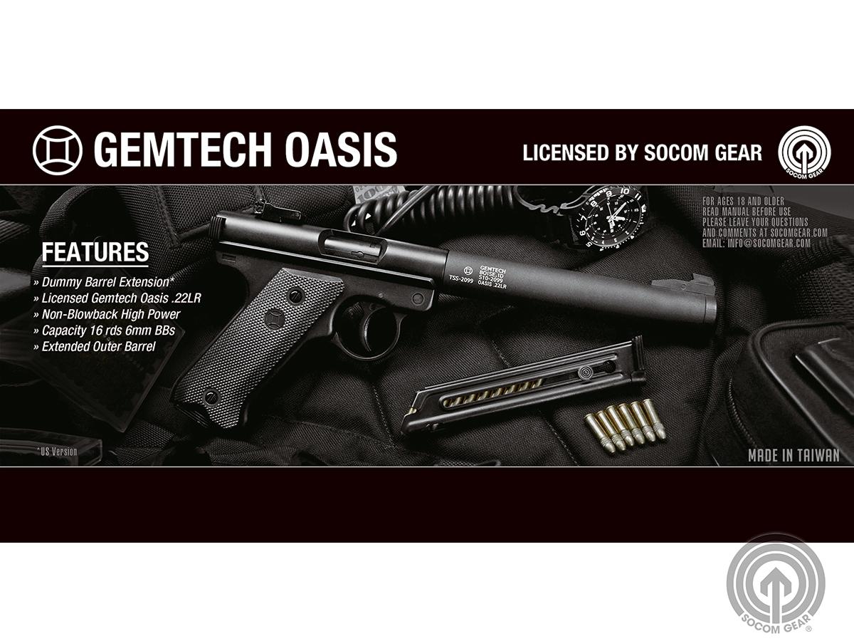Replica de gas SOCOM Gear Gemtech High Power 400 FPS Oasis Airsoft ...